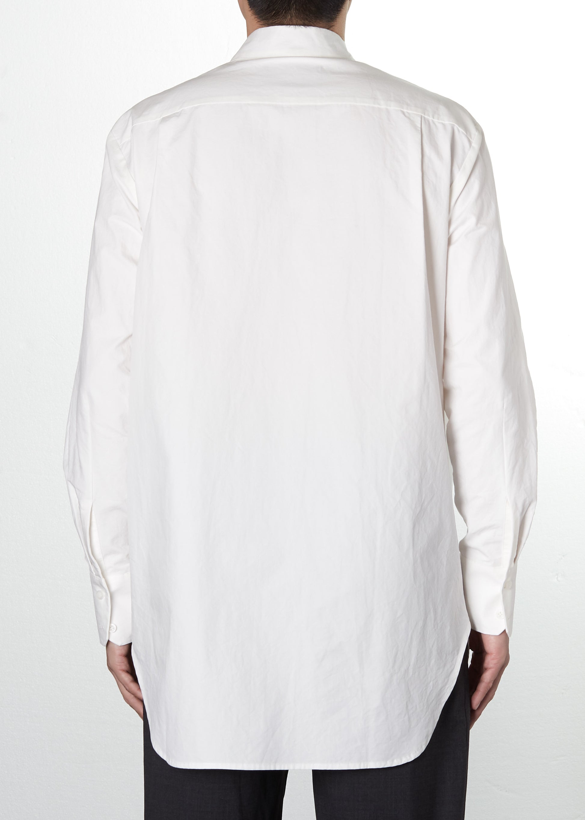 CURVED BUTTON STAND SHIRT – JOE CHIA ONLINE